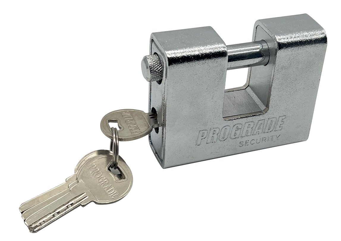 Prograde Steel Armoured Rectangular Padlock 99166 - SaveAton