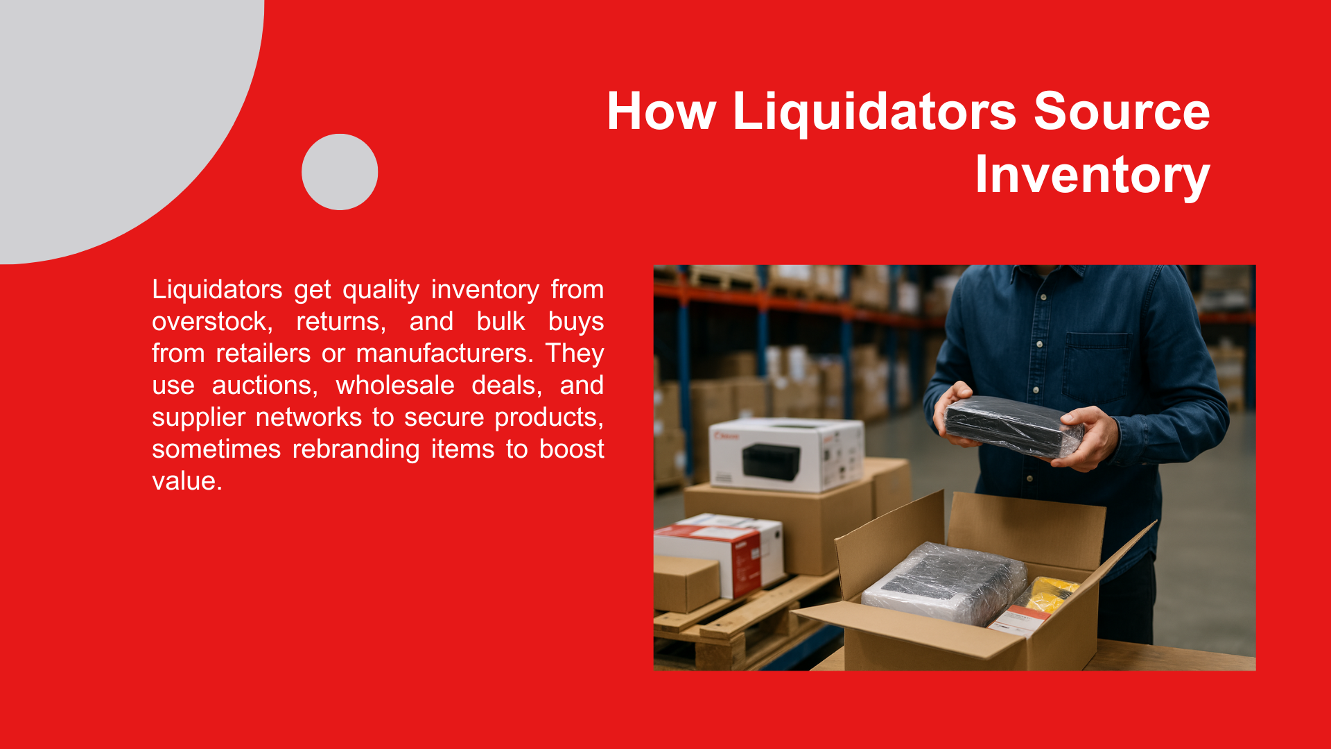 How Liquidators Source Products?